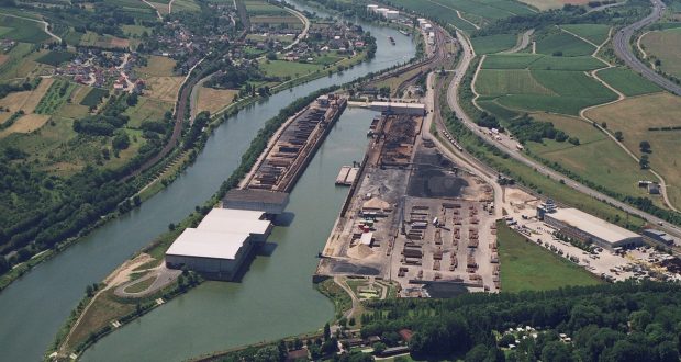 Mertert : le port du futur se construit | Le Quotidien